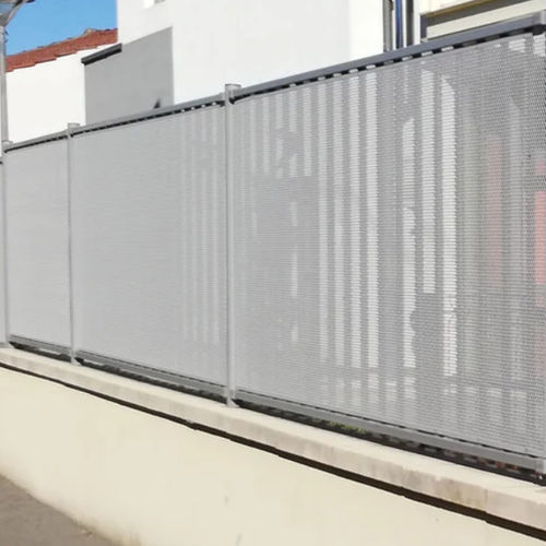 Valla de chapa perforada - Type A - NORMACLO - industrial / de acero ...