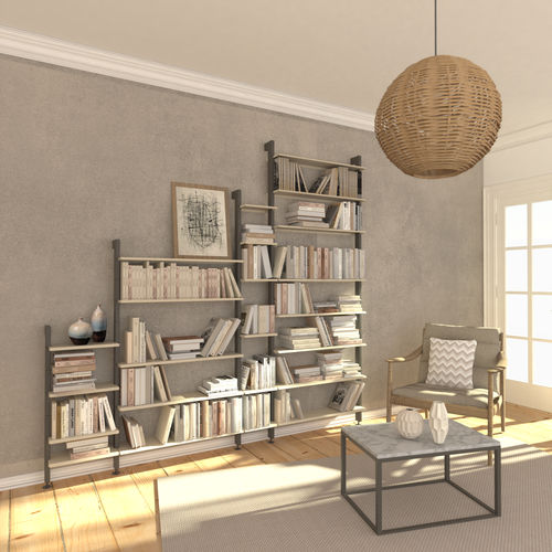 Biblioteca modular - Bretagne Design - de pared / suelo-techo ...