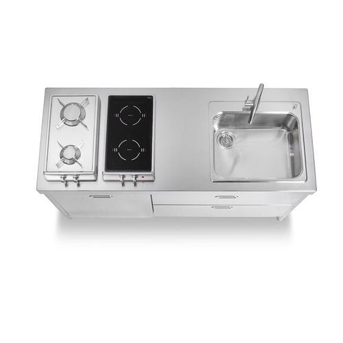 Cocina de acero inoxidable - LC160-L60+C90/1 - ALPES-INOX ...