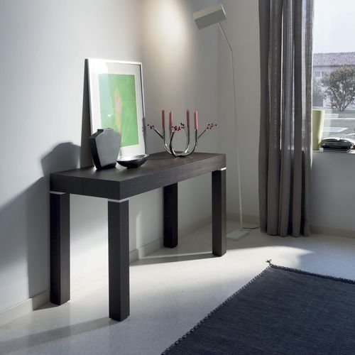 Consola contemporánea - PQR - Riflessi - de madera / con base de madera ...