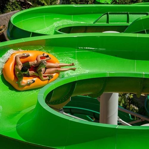 Tobogán giratorio - OPEN FLUME - WhiteWater - para parque acuático