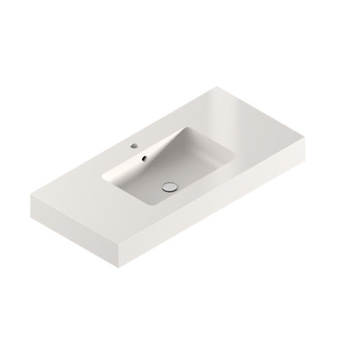 Lavabo sobre mueble - evita S - Cosentino - de Silestone® / con encimera / rectangular