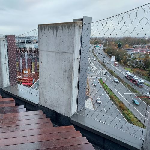 Malla metálica de acero inoxidable - FILET INOX - MC&I - para edificio ...