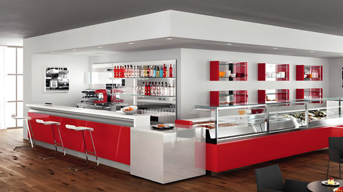 Mostrador de bar - TRENDY - De Blasi - de vidrio / recto / en L