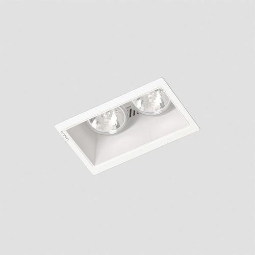 Downlight empotrable - DOWN 55 DOUBLE - KREON - halógeno / rectangular / IP20