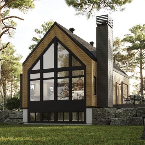 Casa de madera apilada - Berghaus - TIMBER BLOCK - moderna / MOB / para ...