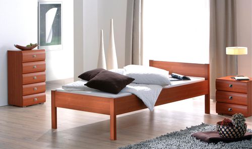 Cama individual - LYS - Hasena AG - contemporánea / de cerezo / 90x200 cm